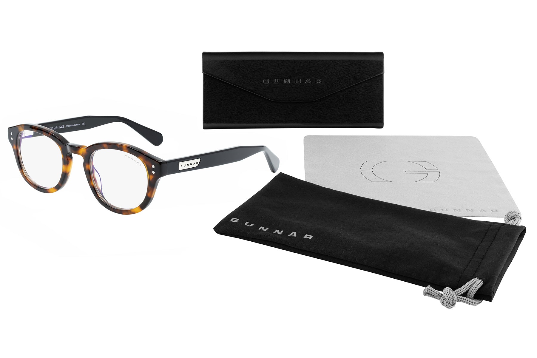 GUNNAR-Emery - Prescription-Computer Glasses- - Tortoise Onyx - Clear Pro