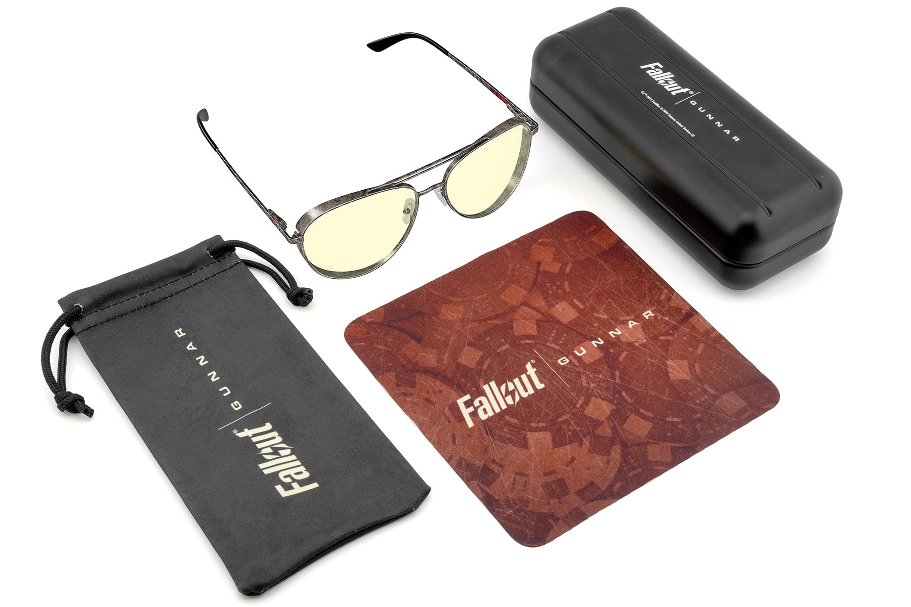 GUNNAR-Fallout Brotherhood of Steel - Prescription-- - Gunmetal - Amber