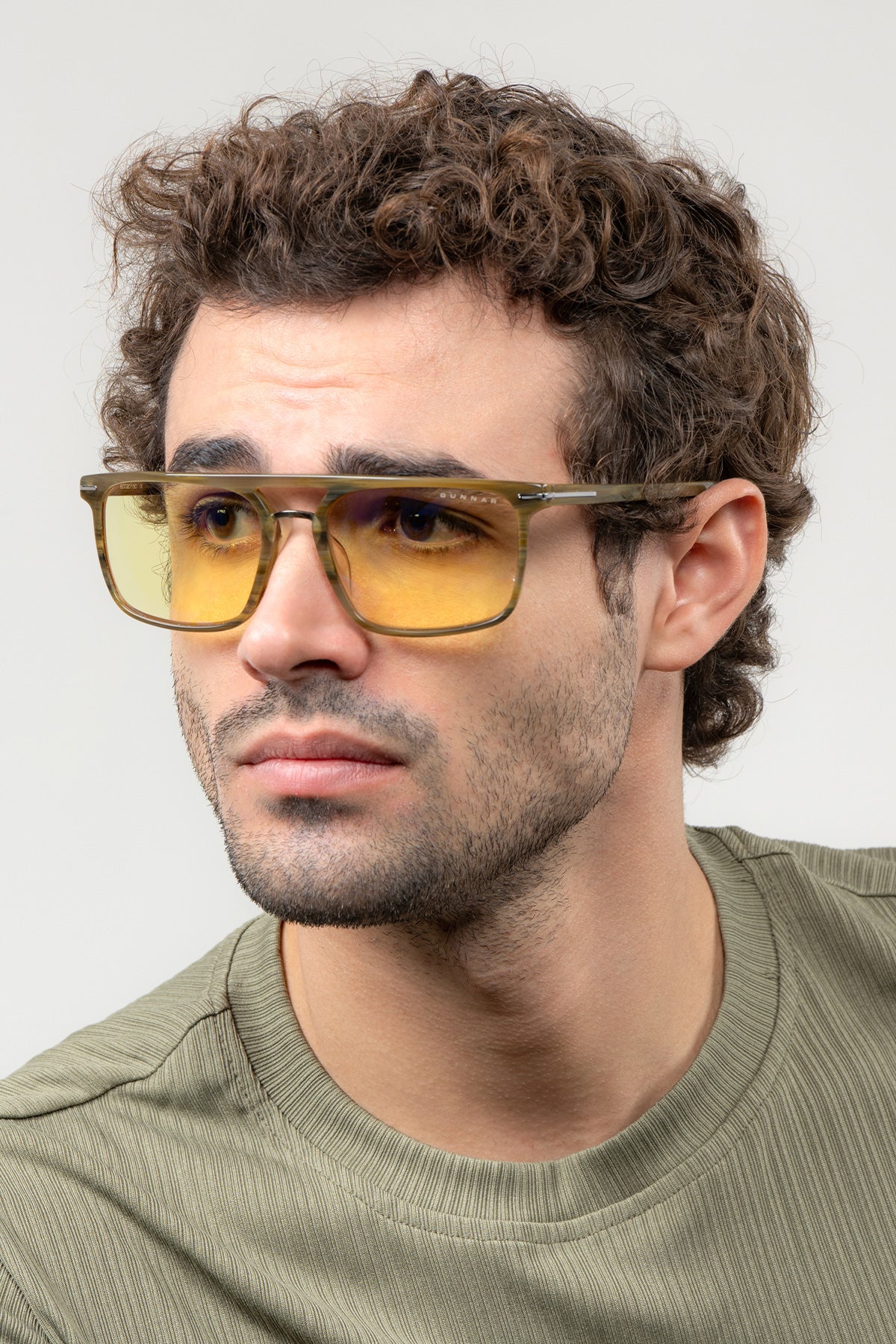 GUNNAR-Barton - Prescription-Computer Glasses- - Sequoia - Amber Max